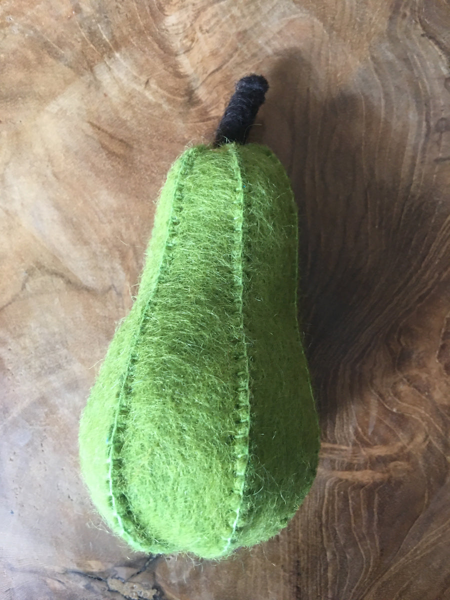 Papoose Fair Trade Felt Whole Pear – Enchanted Little Oak
