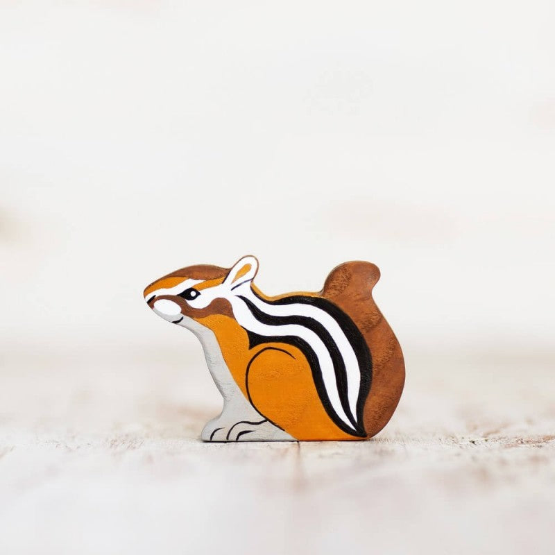 Wooden Caterpillar Chipmunk – Enchanted Little Oak